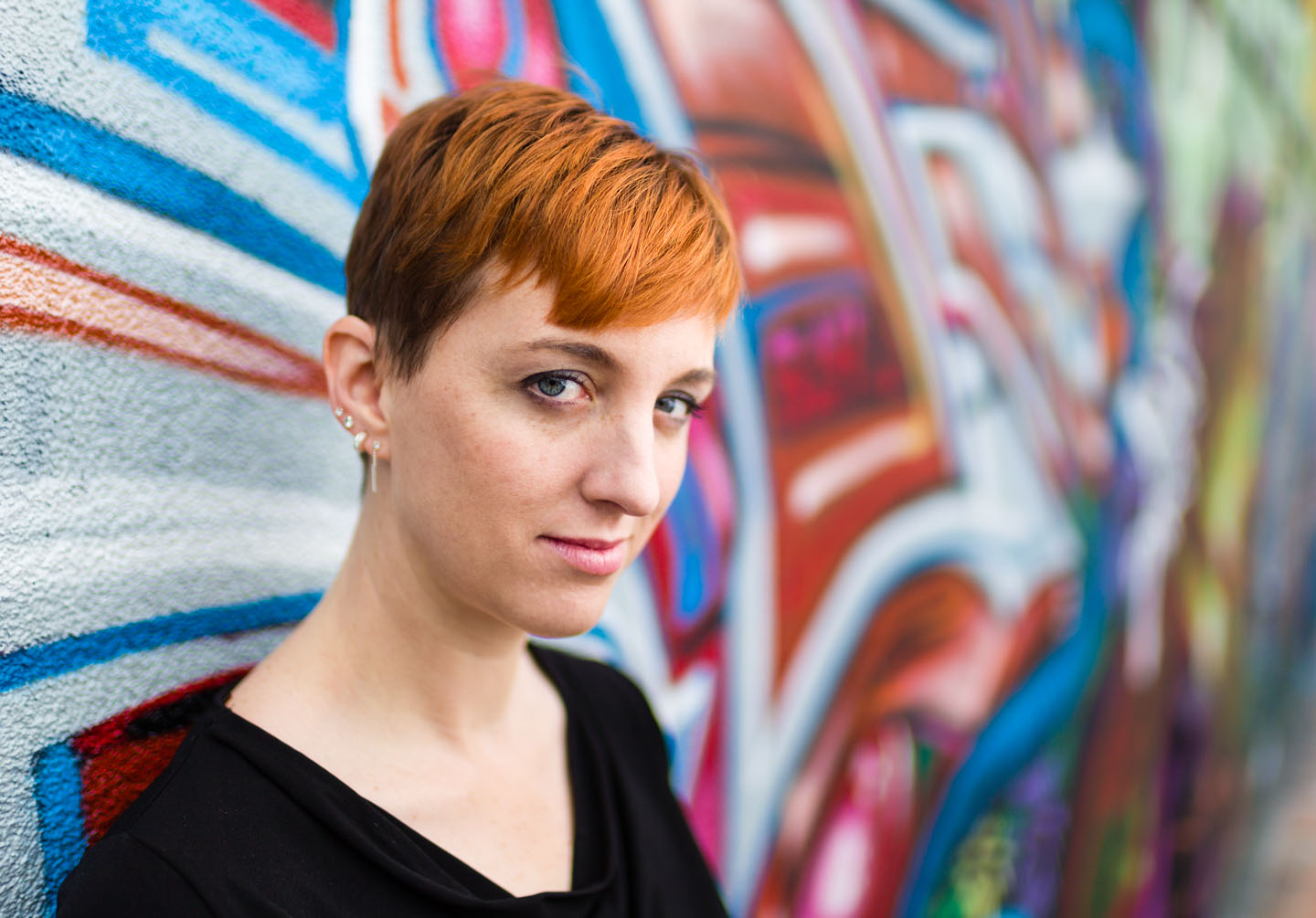 Fun Creating Portraits of Pamela, at Exchange Place | dav.d photography