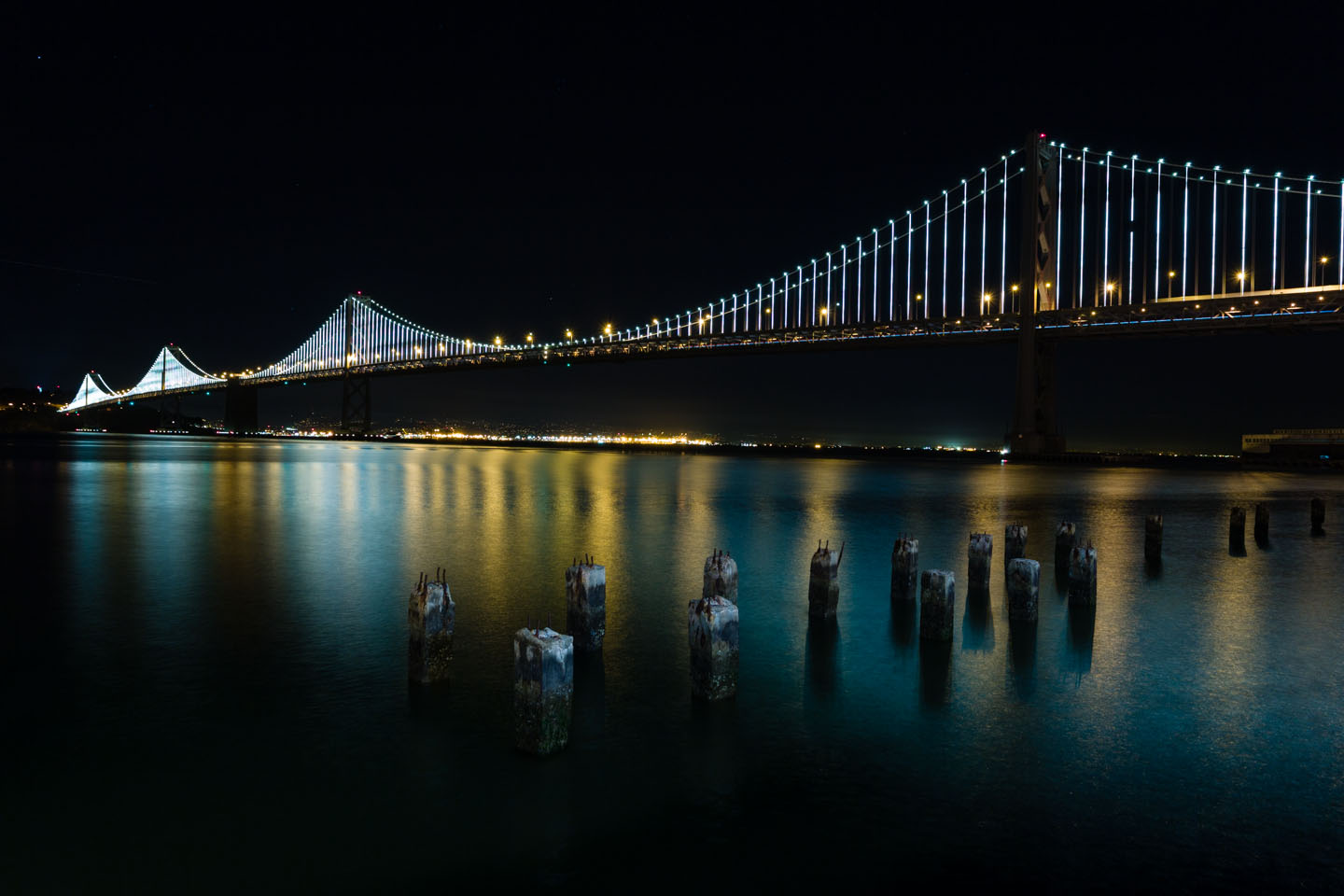The Bay Bridge at Night in San Francisco | dav.d photography