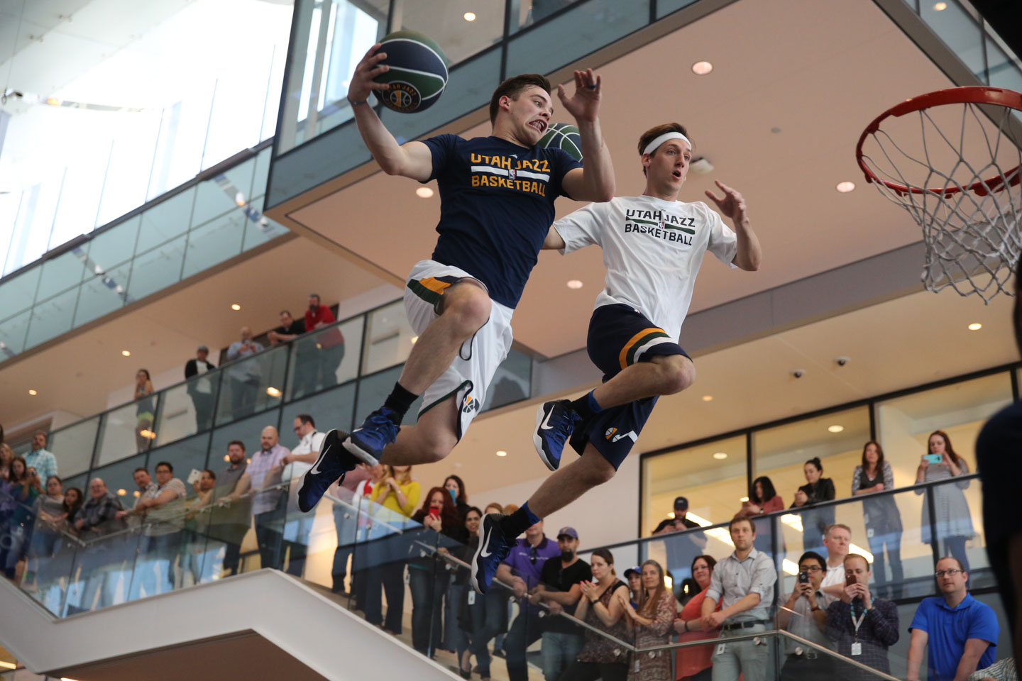 Utah Jazz Dunk Team Visit Provo | dav.d photography